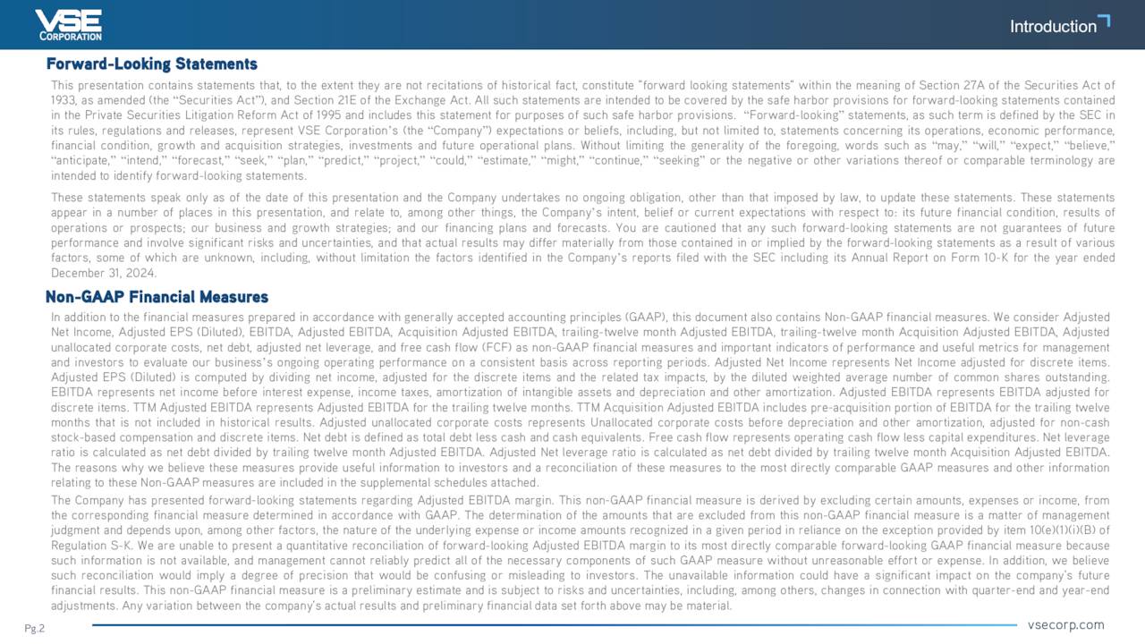 VSE Corporation 2025 Q2 - Results - Earnings Call Presentation (NASDAQ ...