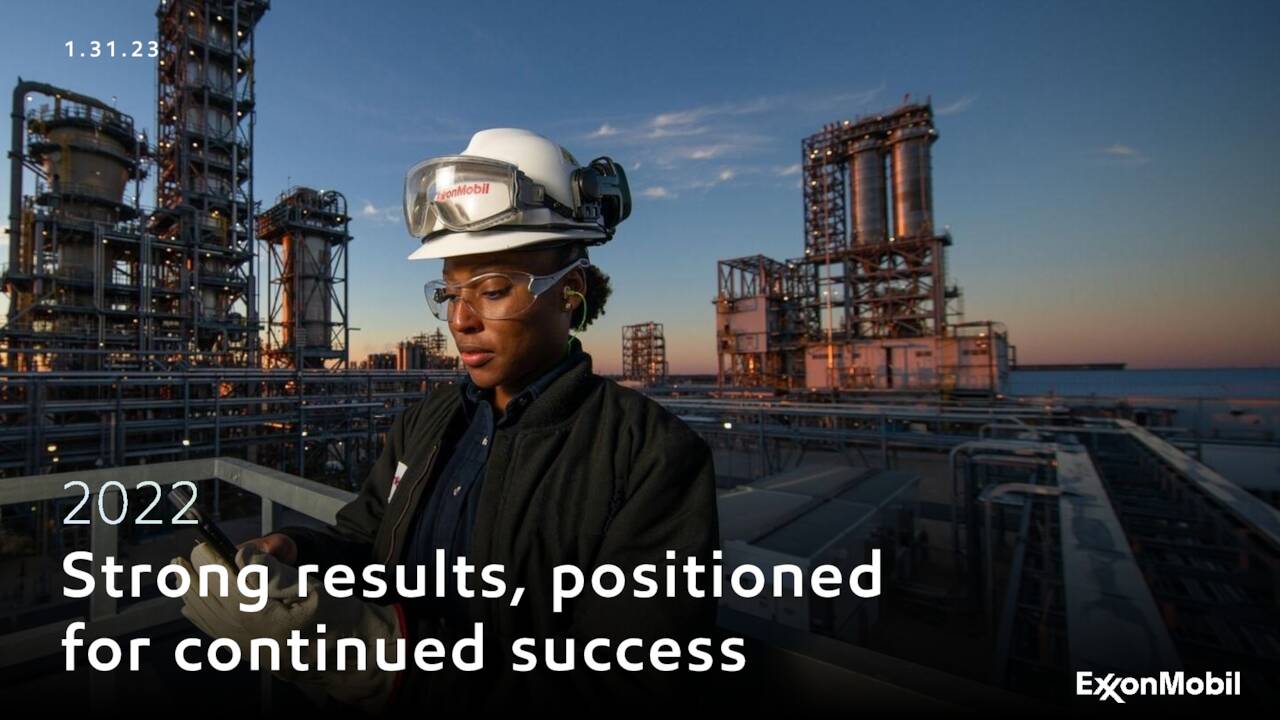Exxon Mobil Corporation 2022 Q4 - Results - Earnings Call Presentation ...