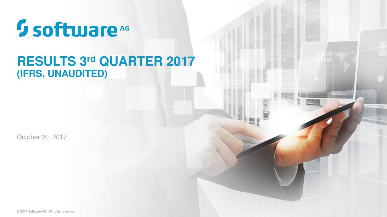 Software AG 2017 Q3 - Results - Earnings Call Slides (OTCMKTS:SWDAF ...