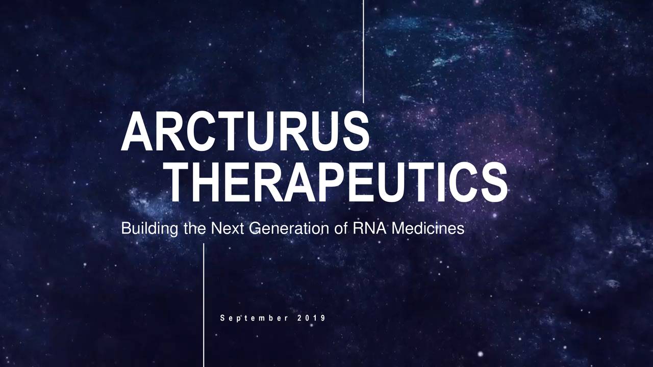 Arcturus Therapeutics Holdings (ARCT) Investor Presentation - Slideshow ...