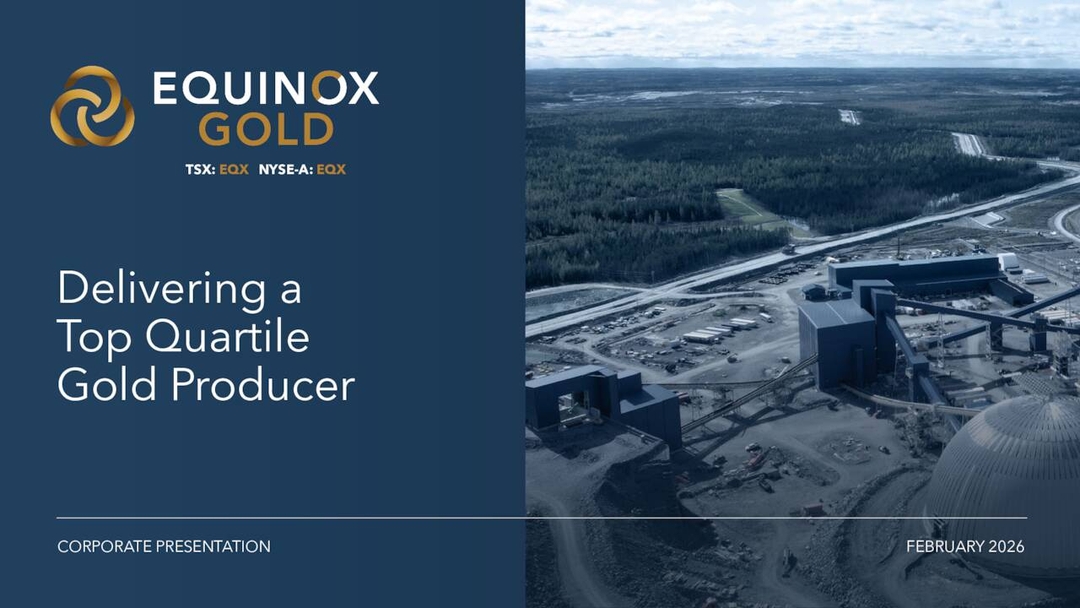 Equinox Gold Corp. (EQX:CA) Presents at World Financial Outlook ...
