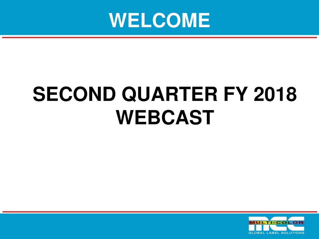Multi-Color Corporation 2018 Q2 - Results - Earnings Call Slides ...