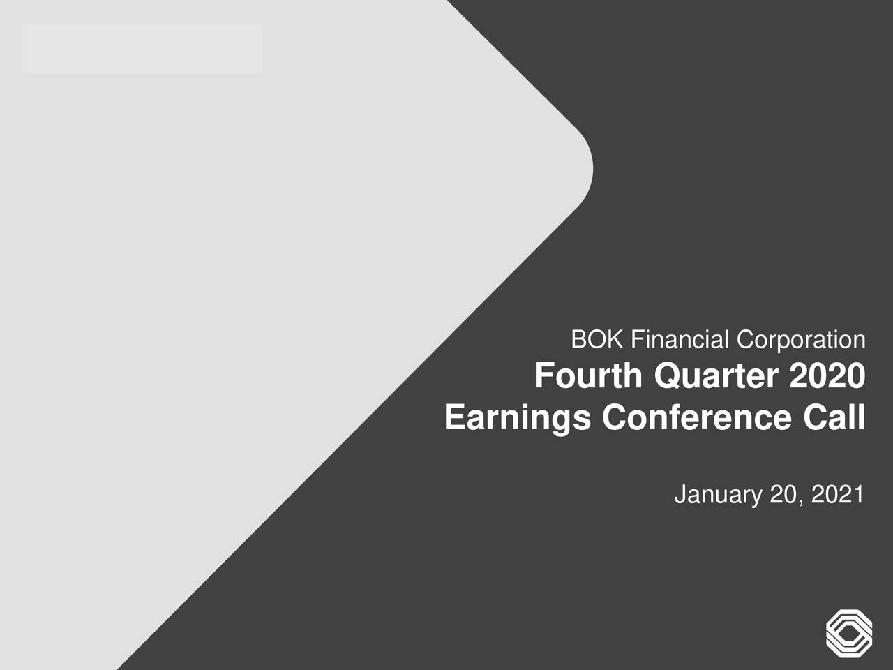 BOK Financial Corporation 2020 Q4 - Results - Earnings Call ...