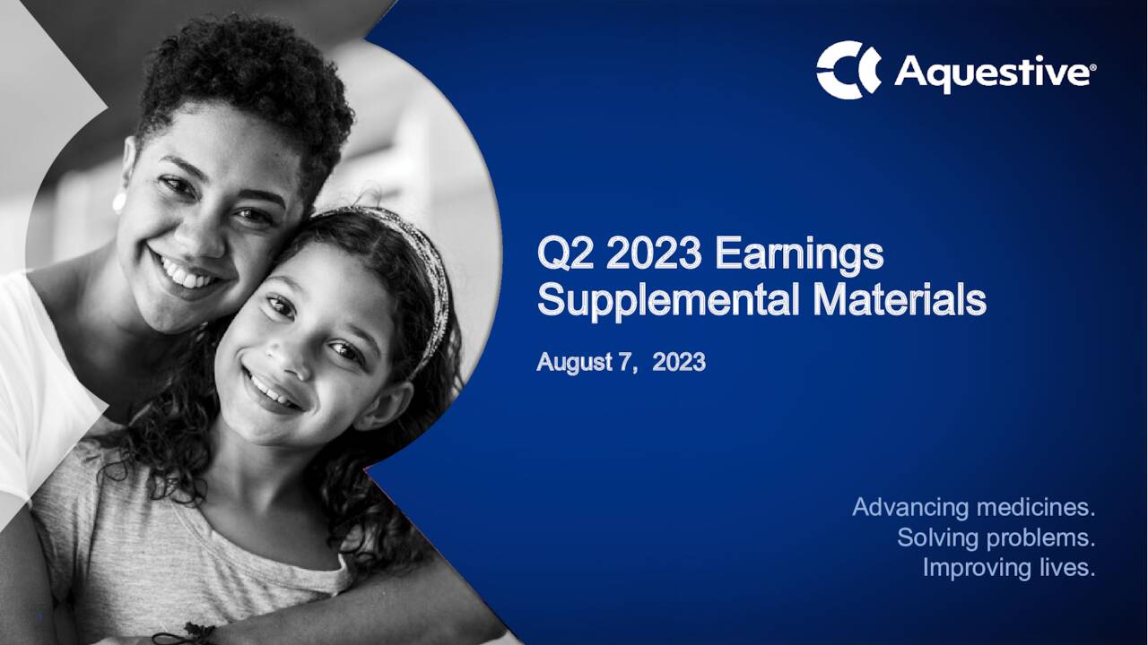 Aquestive Therapeutics, Inc. 2023 Q2 - Results - Earnings Call Presentation (NASDAQ:AQST ...