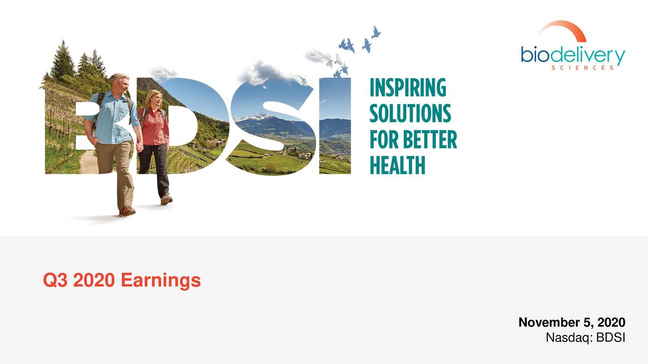 BioDelivery Sciences International, Inc. 2020 Q3 - Results - Earnings ...