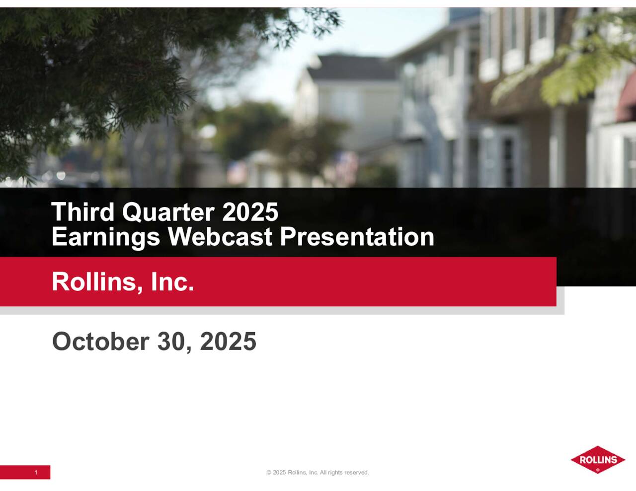 Rollins, Inc. 2025 Q3 - Results - Earnings Call Presentation (NYSE:ROL ...