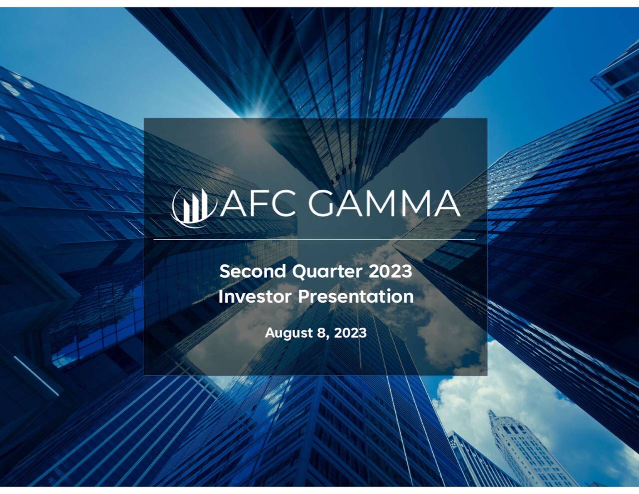 AFC Gamma, Inc. 2023 Q2 - Results - Earnings Call Presentation (NASDAQ ...