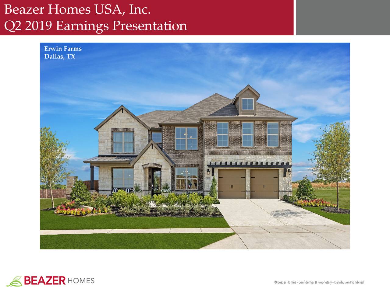 Beazer Homes USA, Inc. 2019 Q2 - Results - Earnings Call Slides (NYSE ...