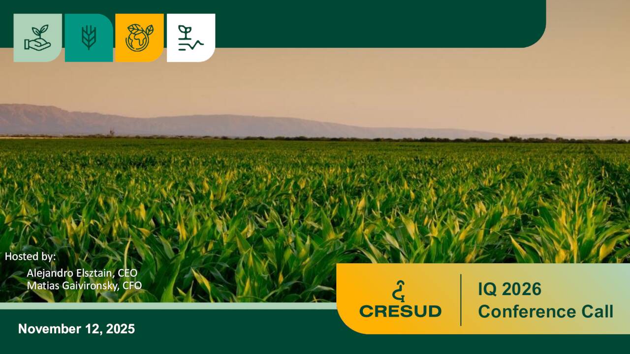 Cresud Sociedad Anónima, Comercial, Inmobiliaria, Financiera y ...