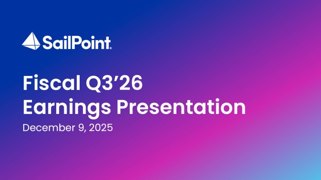 SailPoint, Inc. 2026 Q3 - Results - Earnings Call Presentation (NASDAQ ...