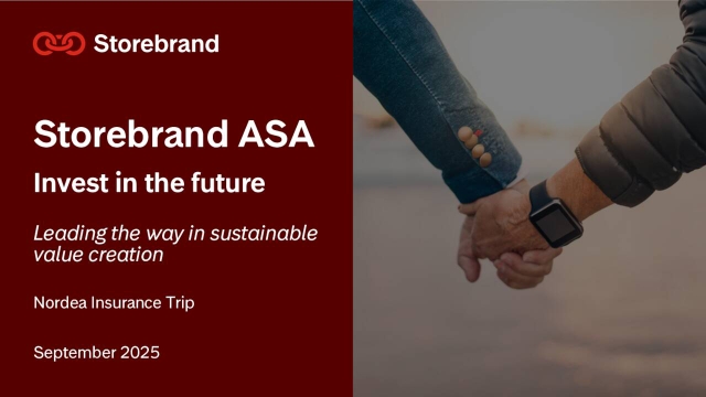 Storebrand ASA (SREDY) Presents at Nordic Insurance Trip - Slideshow ...