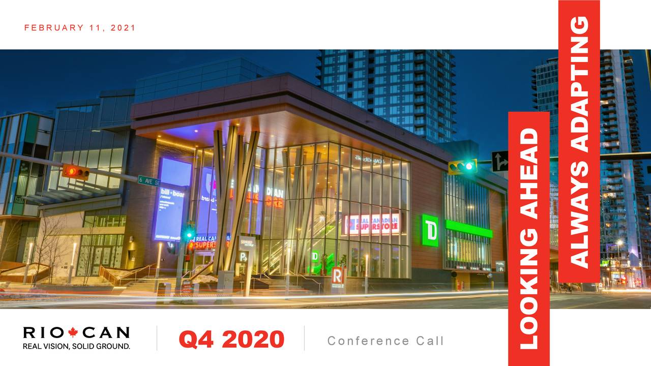RioCan Real Estate Investment Trust 2020 Q4 - Results - Earnings Call ...