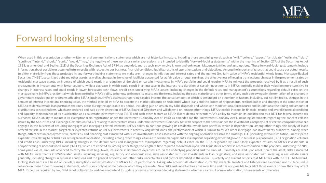 MFA Financial, Inc. 2022 Q3 - Results - Earnings Call Presentation ...