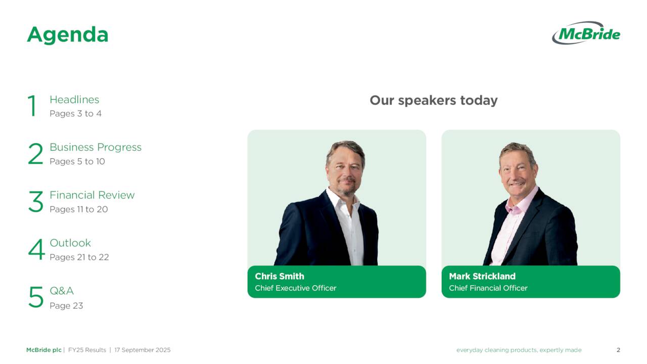 McBride plc 2025 Q4 - Results - Earnings Call Presentation (OTCMKTS ...