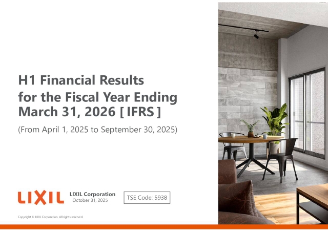 LIXIL Corporation 2026 Q2 - Results - Earnings Call Presentation (OTCMKTS:JSGRY) 2025-11-03 ...