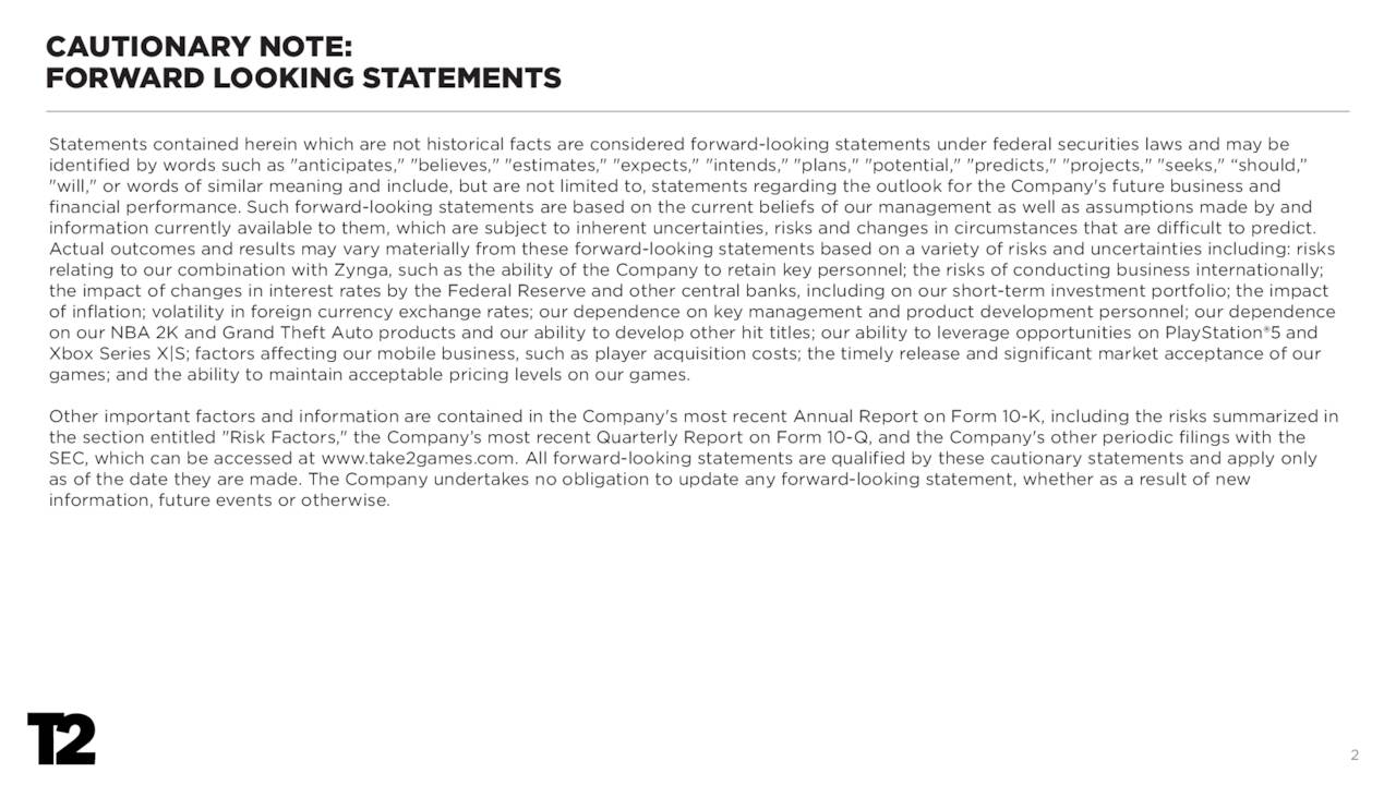 Take-Two Interactive Software, Inc. 2024 Q1 - Results - Earnings Call ...