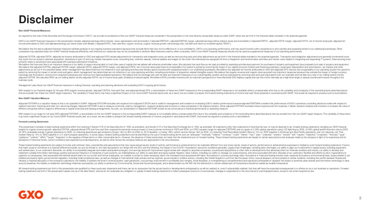 GXO Logistics, Inc. 2023 Q1 - Results - Earnings Call Presentation ...