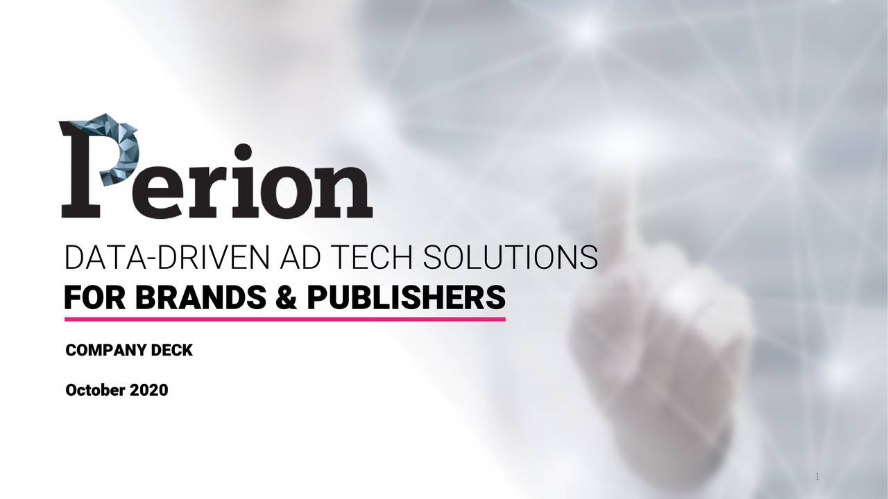 Perion Network Ltd. 2020 Q3 - Results - Earnings Call Presentation ...