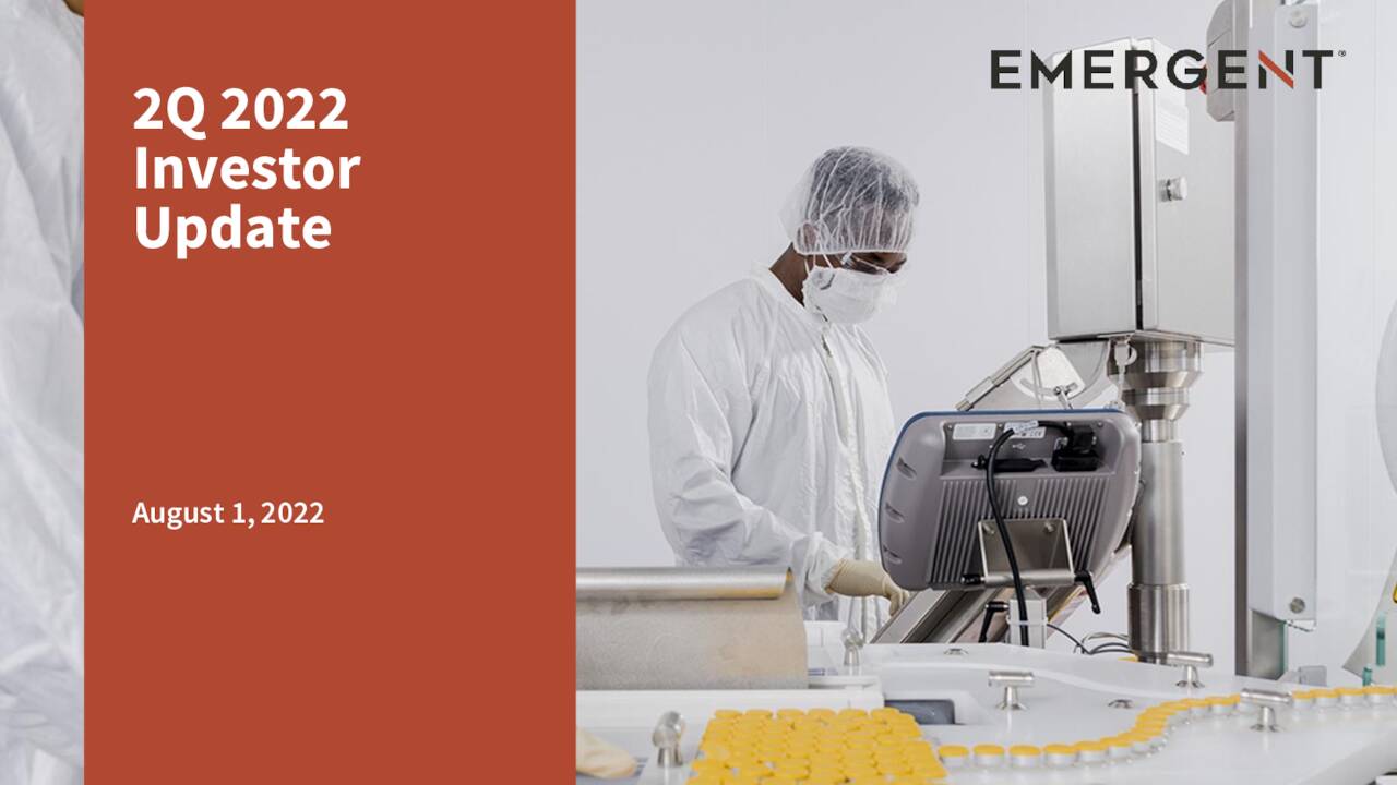 Emergent BioSolutions Inc. 2022 Q2 - Results - Earnings Call ...