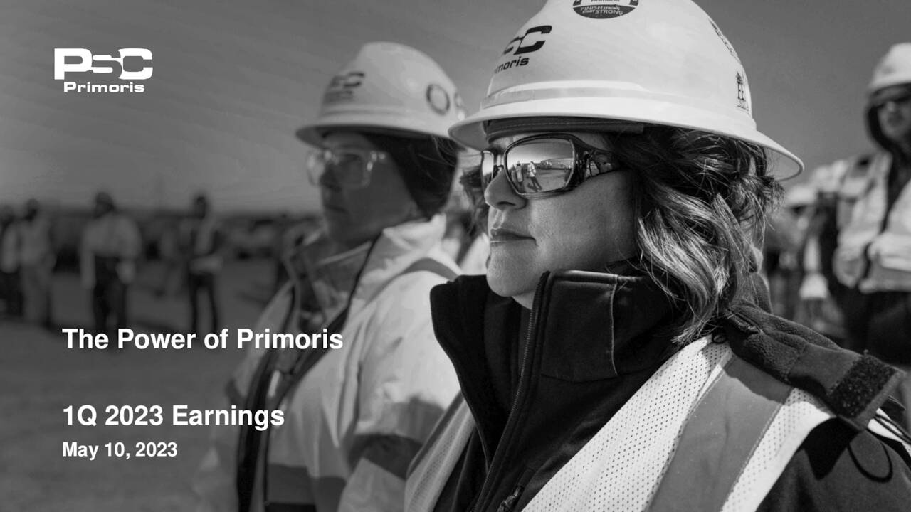 Primoris Services Corporation 2023 Q1 - Results - Earnings Call ...