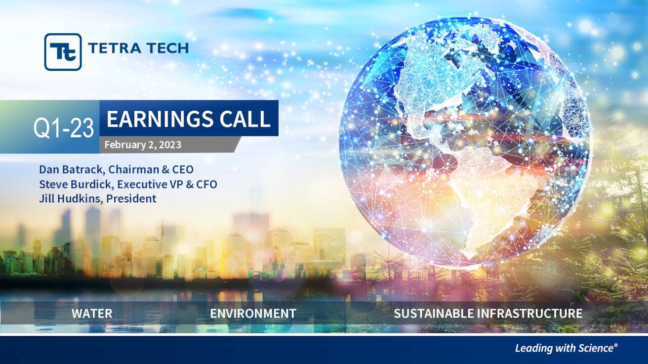 Tetra Tech, Inc. 2023 Q1 - Results - Earnings Call Presentation (NASDAQ ...