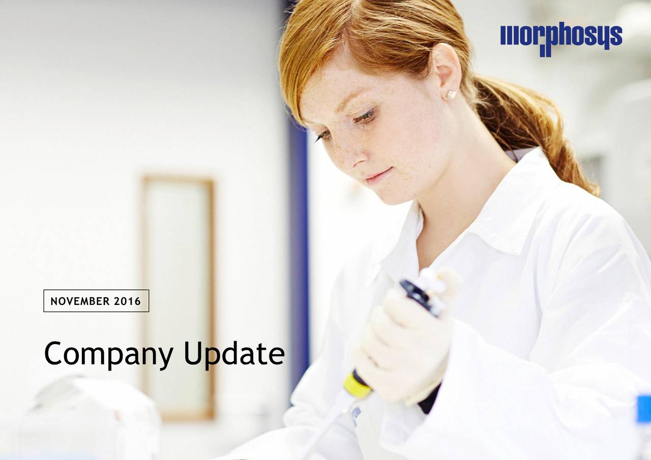 Morphosys Ag (MPSYY) Investor Presentation - Slideshow (OTCMKTS:MPSYY ...