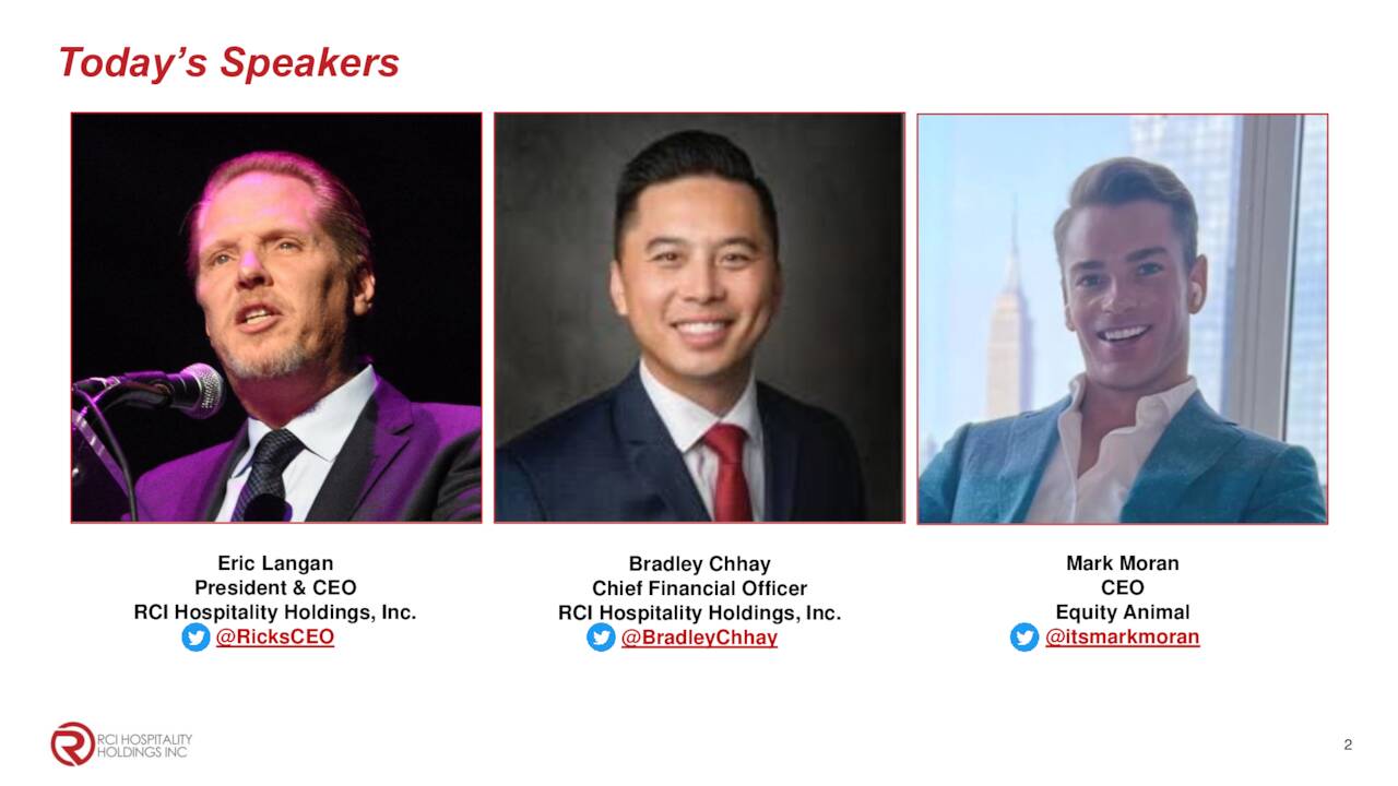 RCI Hospitality Holdings, Inc. 2023 Q2 - Results - Earnings Call ...