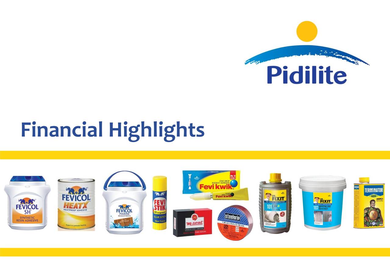 PIDILITE Industries Ltd. ADR 2018 Q2 - Results - Earnings Call Slides ...