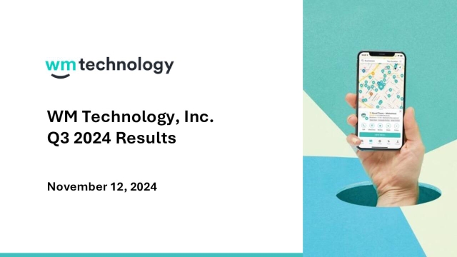 WM Technology, Inc. 2024 Q3 - Results - Earnings Call Presentation ...