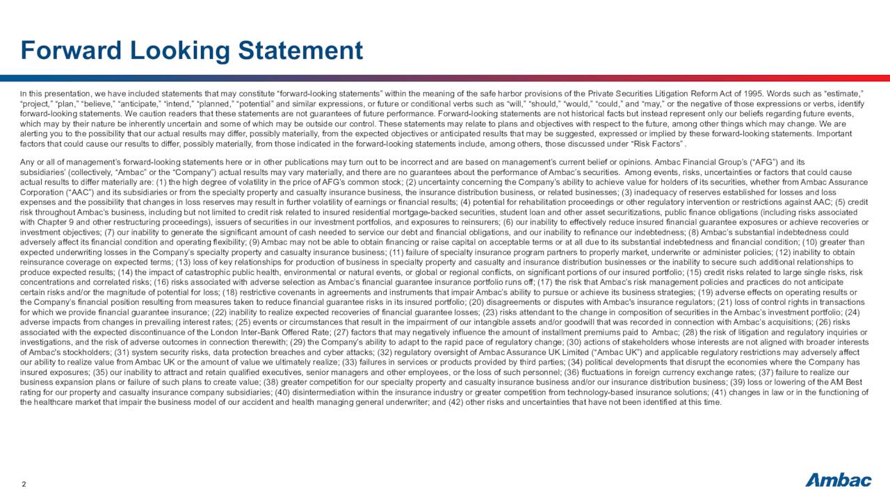 Ambac Financial Group, Inc. 2023 Q1 - Results - Earnings Call ...