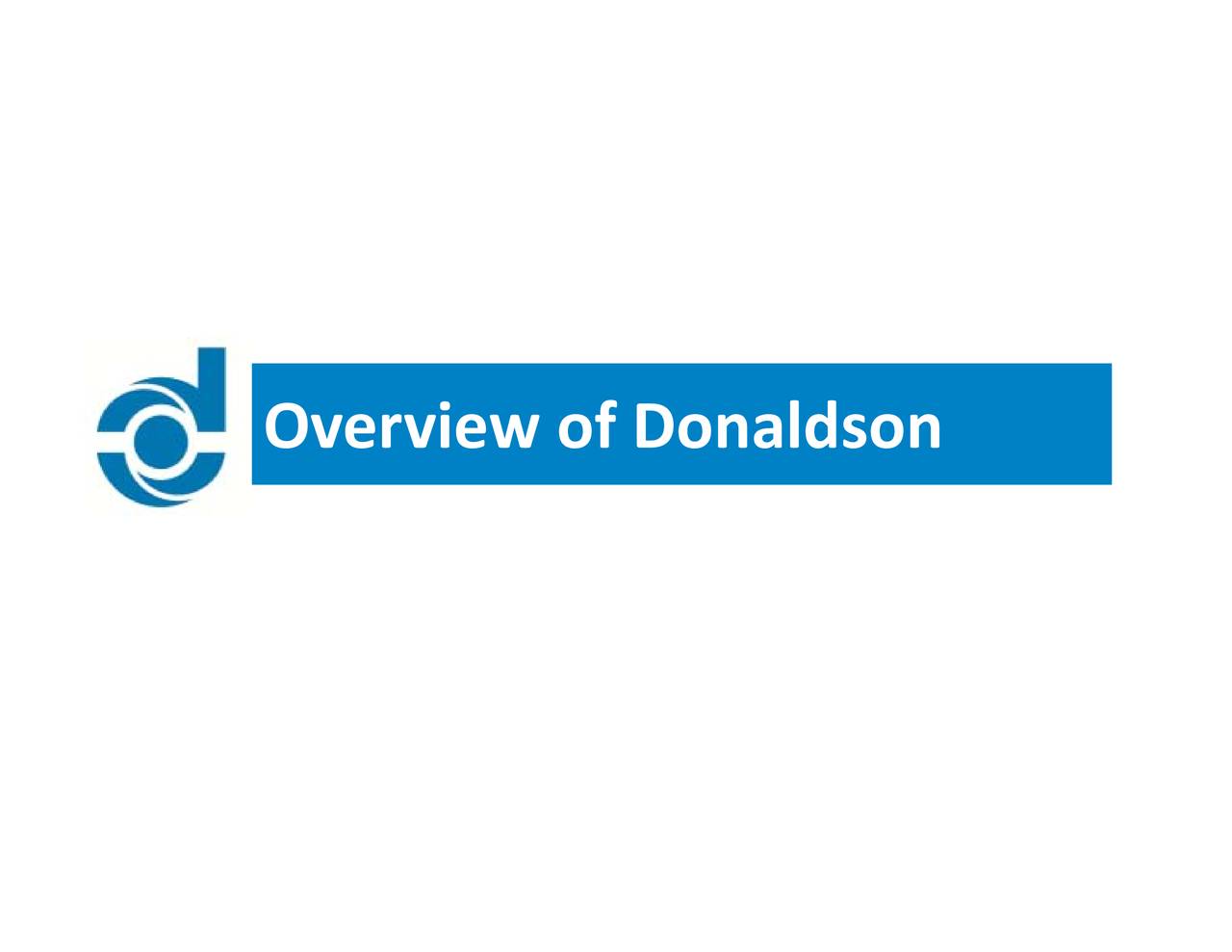 Donaldson Co Inc. 2018 Q1 - Results - Earnings Call Slides - Donaldson ...