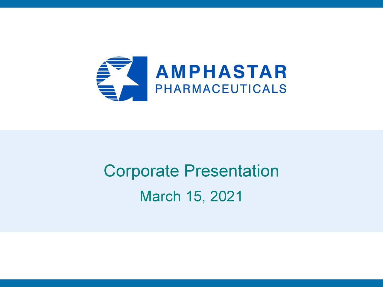 Amphastar Pharmaceuticals (AMPH) Investor Presentation - Slideshow ...