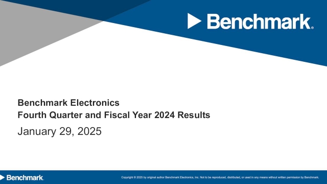 Benchmark Electronics, Inc. 2024 Q4 - Results - Earnings Call ...