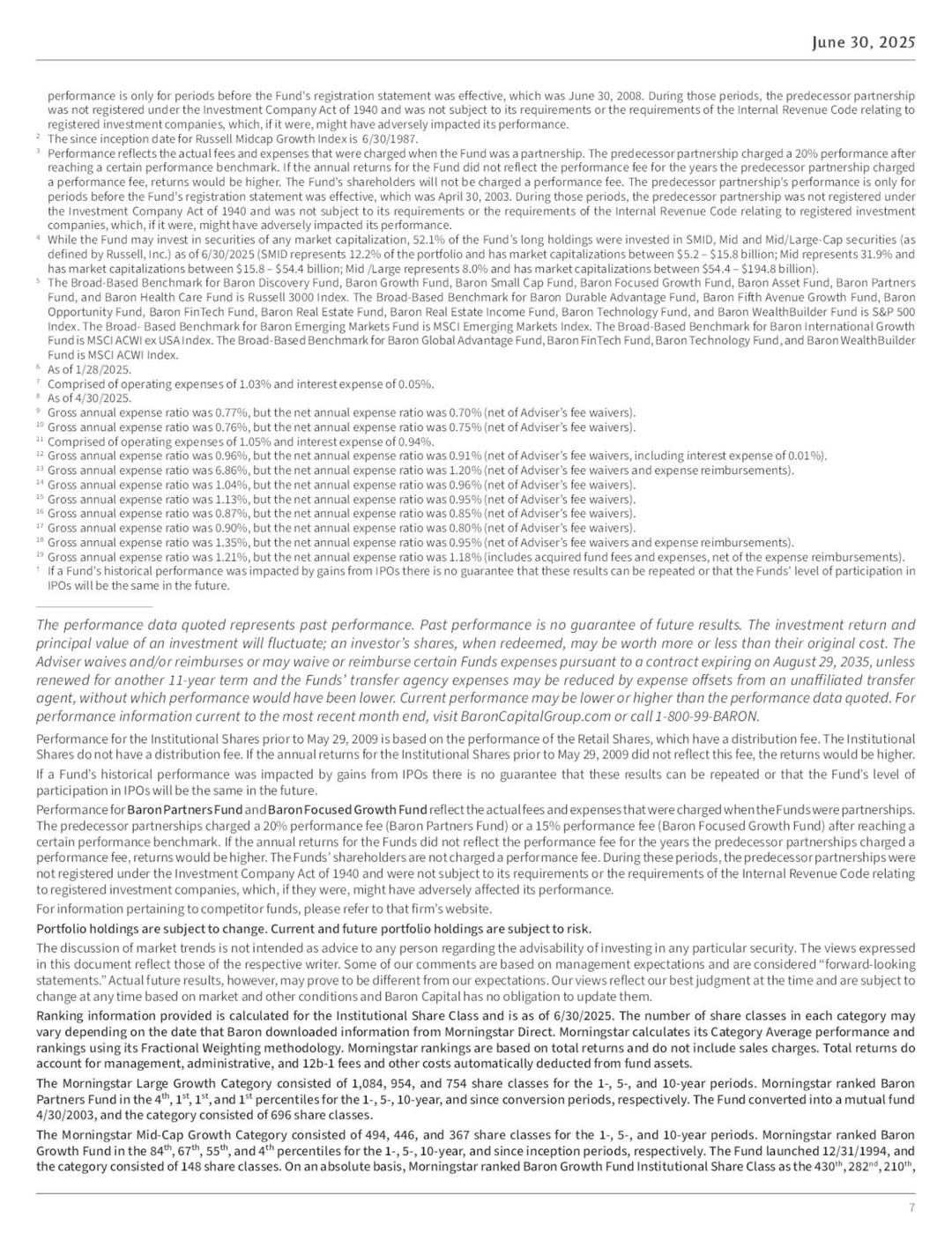 Baron Funds Q2 2025 Letter From Ron Baron | Seeking Alpha