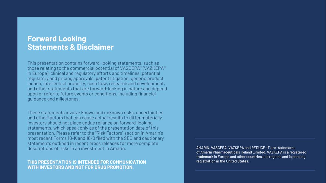 Amarin JPM Presentation 2023 (NASDAQ:AMRN) | Seeking Alpha