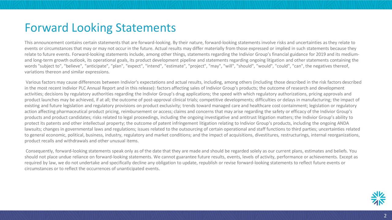 INDIVIOR PLC ADR 2018 Q4 - Results - Earnings Call Slides (OTCMKTS ...