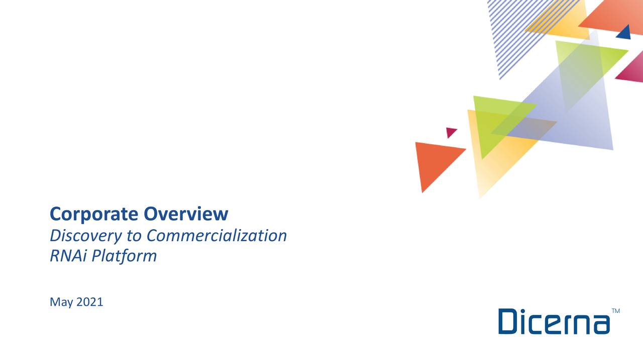 Dicerna Pharmaceuticals (DRNA) Investor Presentation - Slideshow (NYSE ...