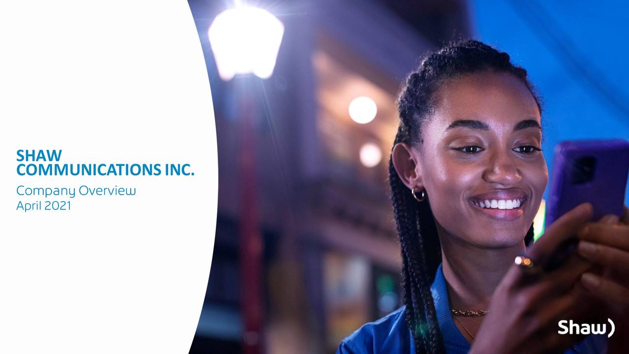 Shaw Communications (SJR) Investor Presentation - Slideshow (NYSE:RCI ...