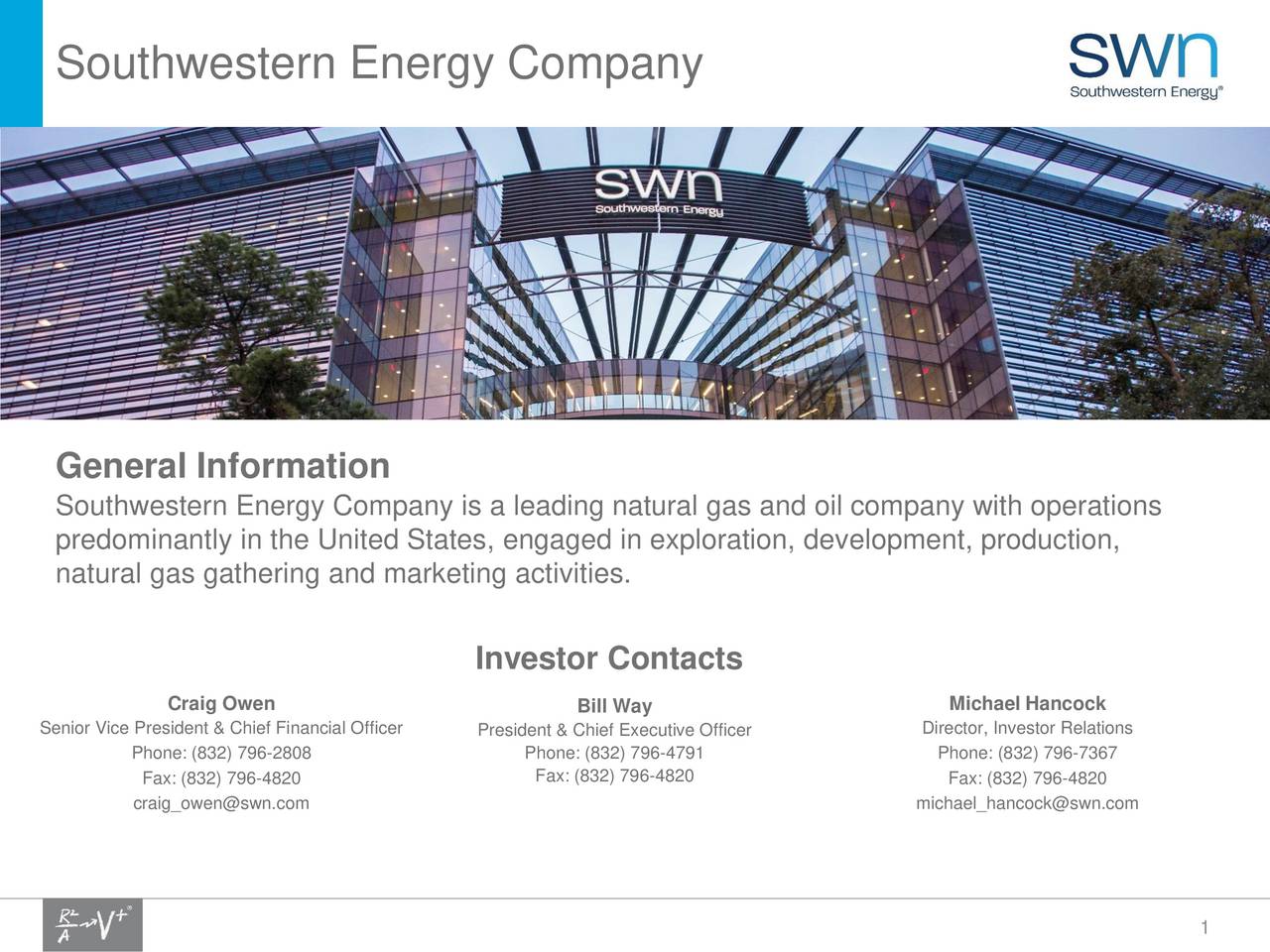 Southwestern Energy Co. 2017 Q1 - Results - Earnings Call Slides (NYSE ...