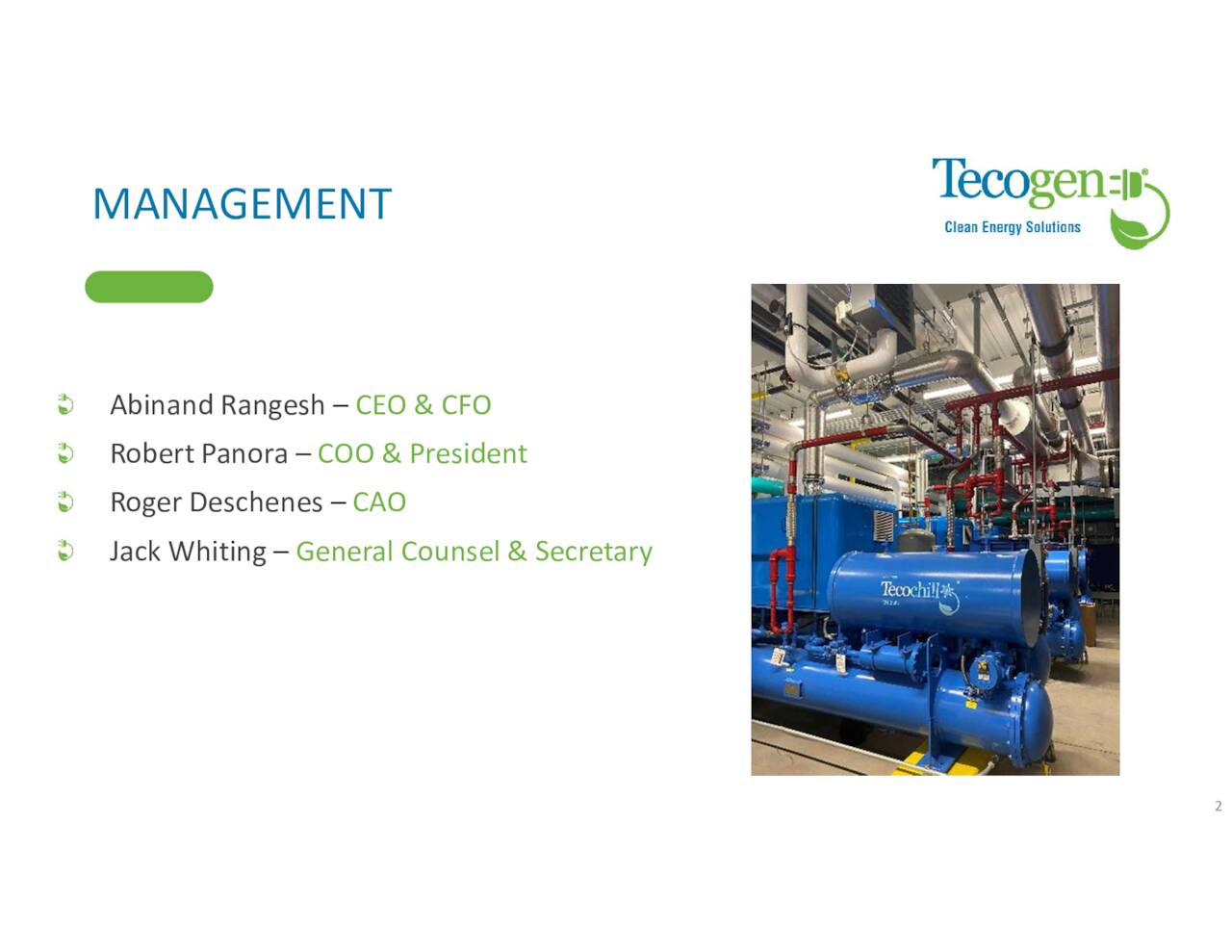 Tecogen Inc. 2023 Q1 - Results - Earnings Call Presentation (NYSE:TGEN ...