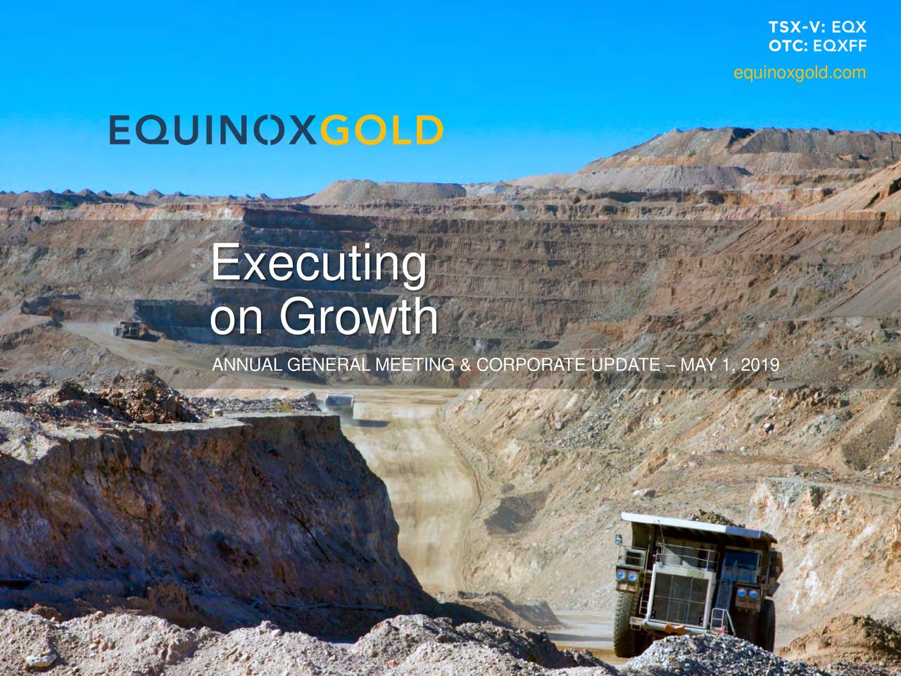 Equinox Gold (EQXGF) Investor Presentation - Slideshow (OTCMKTS:EQXGF ...