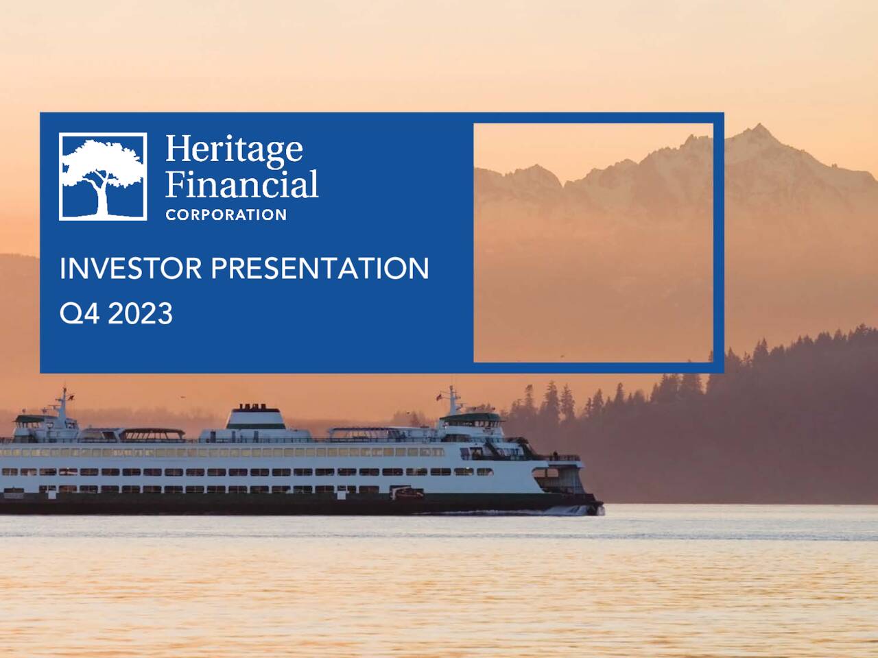 Heritage Financial Corporation 2023 Q4 - Results - Earnings Call Presentation (NASDAQ:HFWA ...