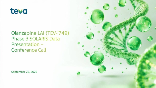 Olanzapine LAI (TEV-'749) Phase 3 SOLARIS Data Presentation (NYSE:TEVA ...