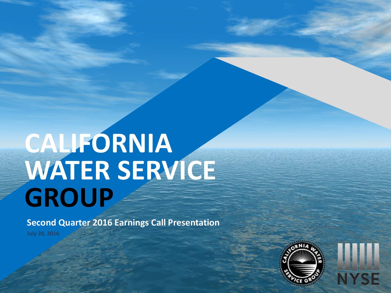 California Water Service Group 2016 Q2 - Results - Earnings Call Slides ...