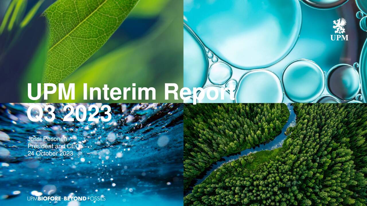 UPM-Kymmene Oyj 2023 Q3 - Results - Earnings Call Presentation (OTCMKTS ...