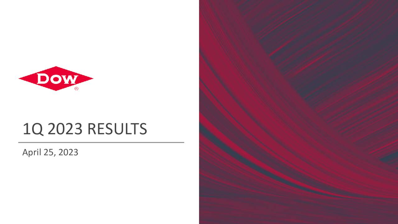 Dow Inc. 2023 Q1 - Results - Earnings Call Presentation (NYSE:DOW ...