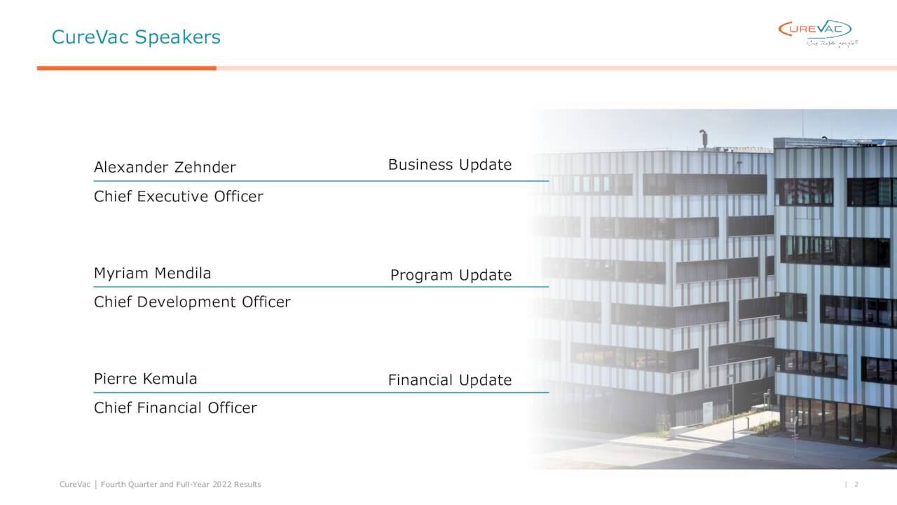 CureVac N.V. 2022 Q4 - Results - Earnings Call Presentation (NASDAQ ...