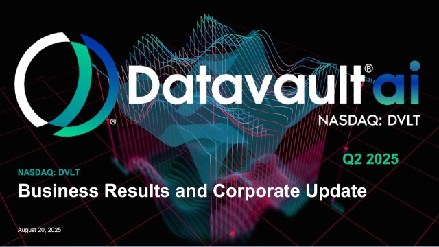 Datavault AI Inc. 2025 Q2 - Results - Earnings Call Presentation (NASDAQ:DVLT) 2025-08-22 ...
