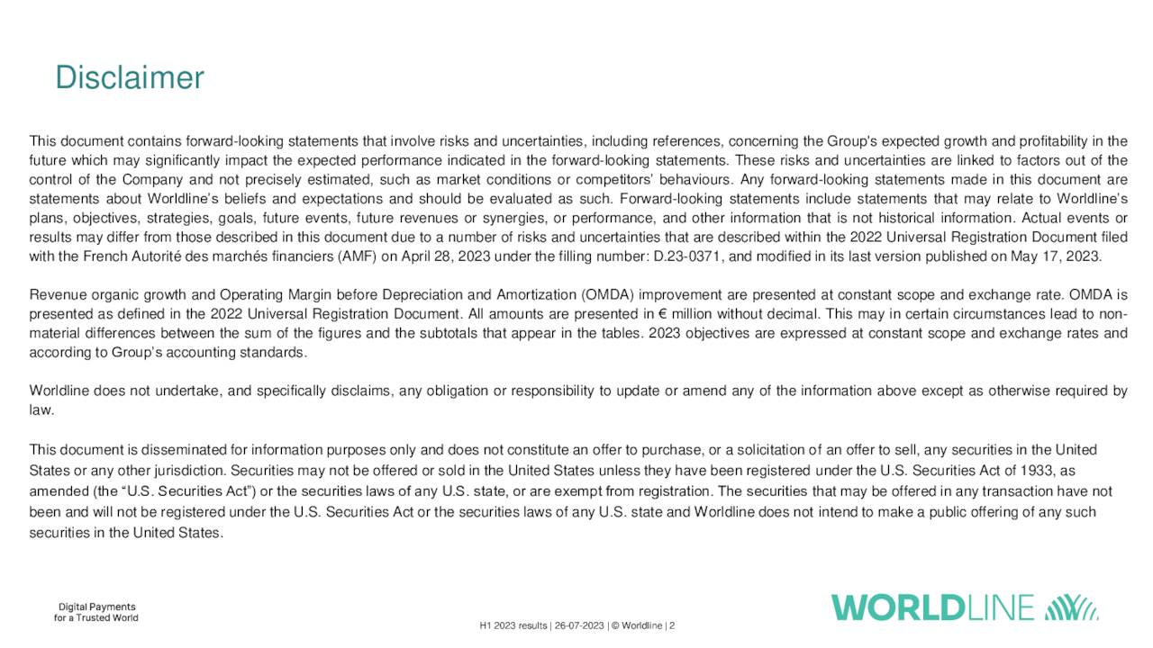 Worldline SA 2023 Q2 - Results - Earnings Call Presentation (OTCMKTS ...