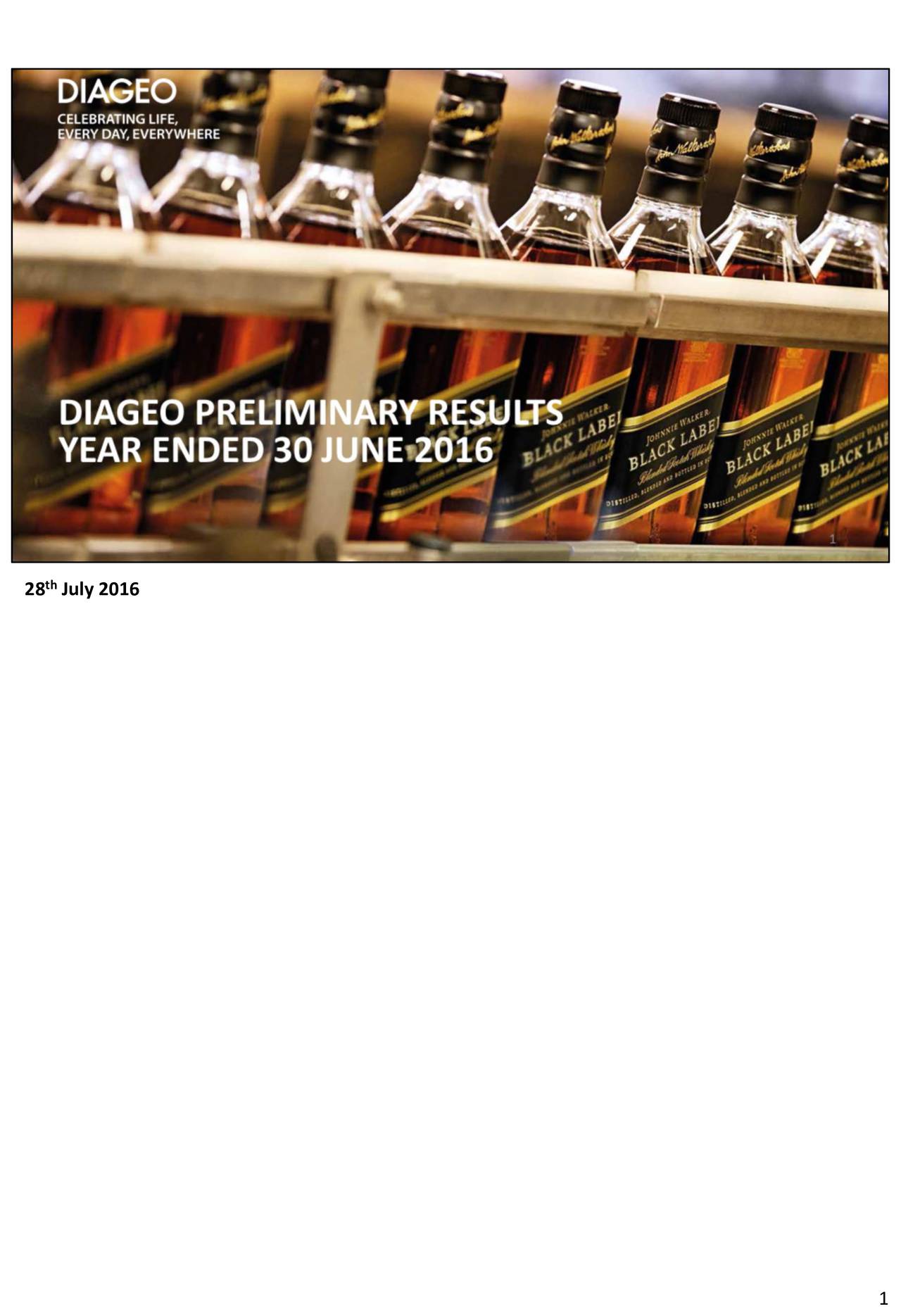 Diageo plc 2016 Q4 - Results - Earnings Call Slides (OTCMKTS:DGEAF ...